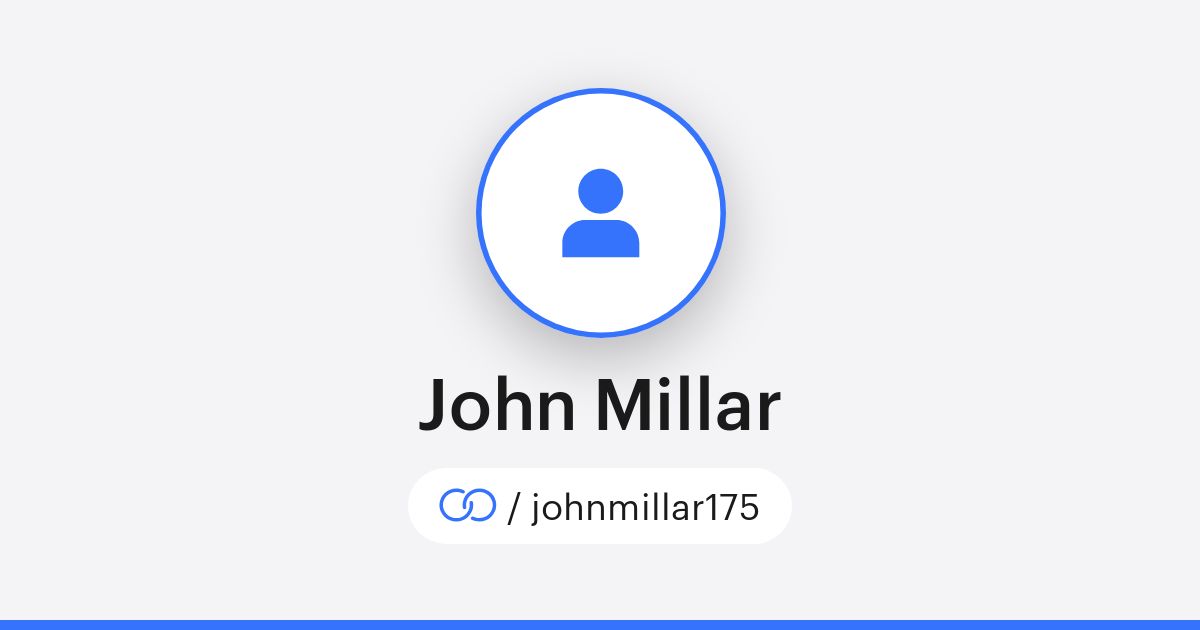 John Millar (/johnmillar175) · solo.to