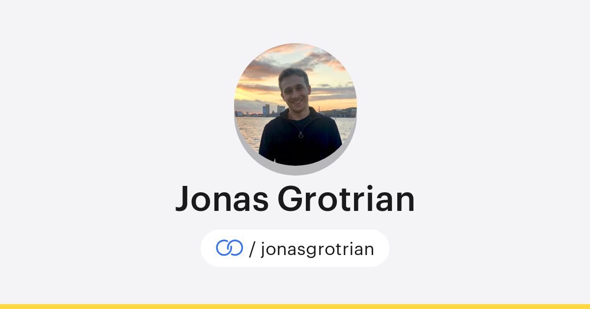 Jonas Grotrian (/jonasgrotrian) · solo.to