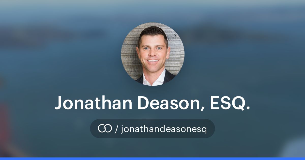 Jonathan Deason, ESQ. (/jonathandeasonesq) · solo.to