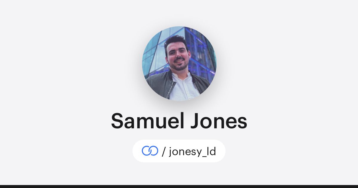 Samuel Jones (/jonesy_ld) · solo.to