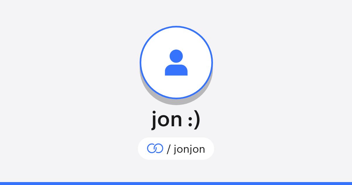 jon :) (/jonjon) · solo.to