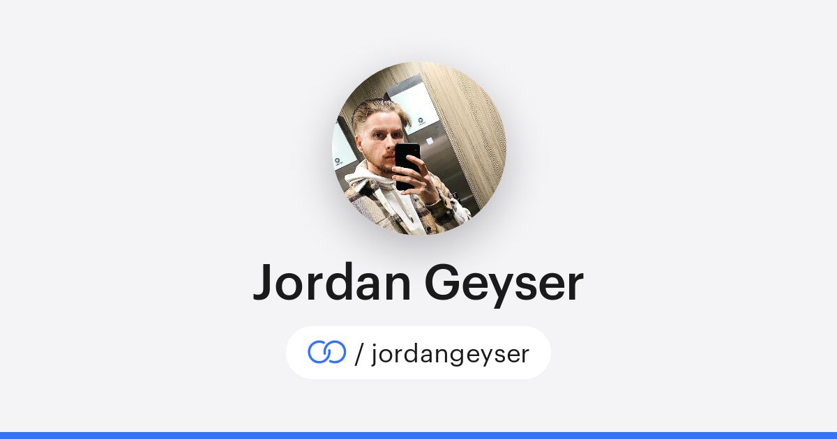 Jordan Geyser (/jordangeyser) · solo.to
