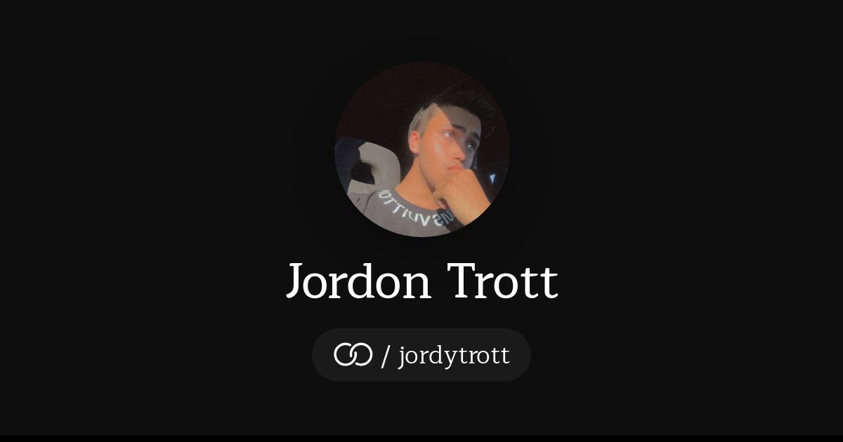 Jordon Trott (/jordytrott) · solo.to