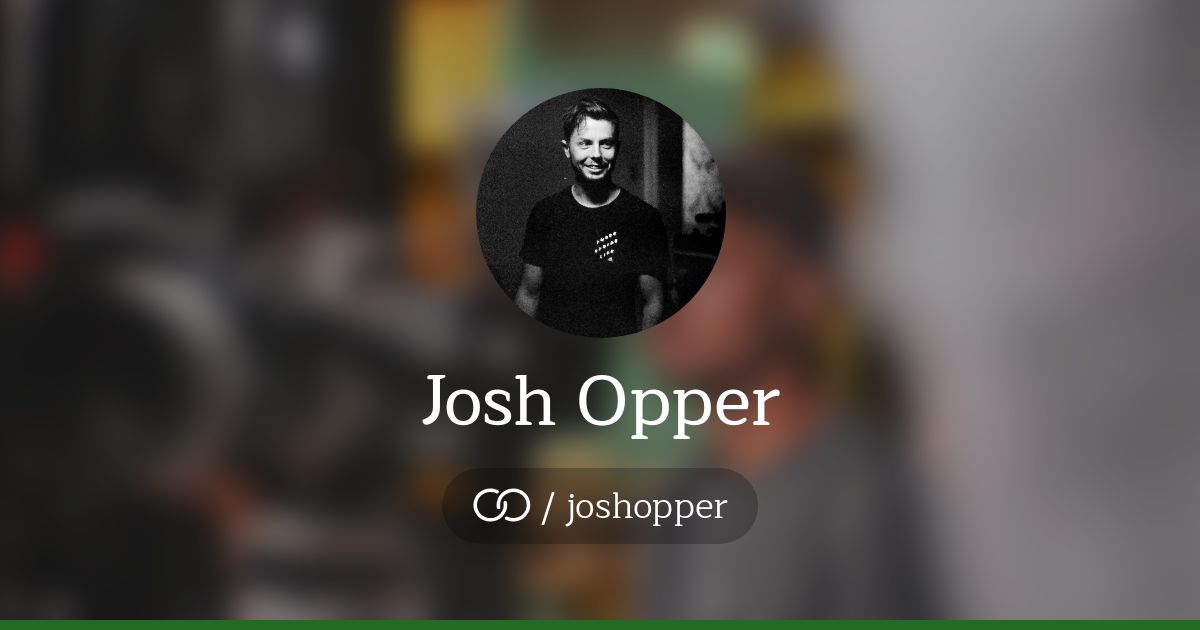 Josh Opper (/joshopper) · solo.to
