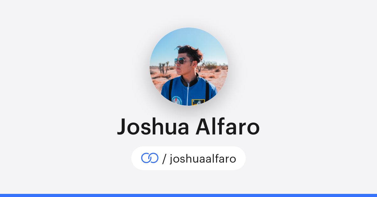 Joshua Alfaro (/joshuaalfaro) · solo.to