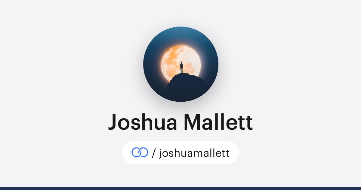 Joshua Mallett (/joshuamallett) · solo.to
