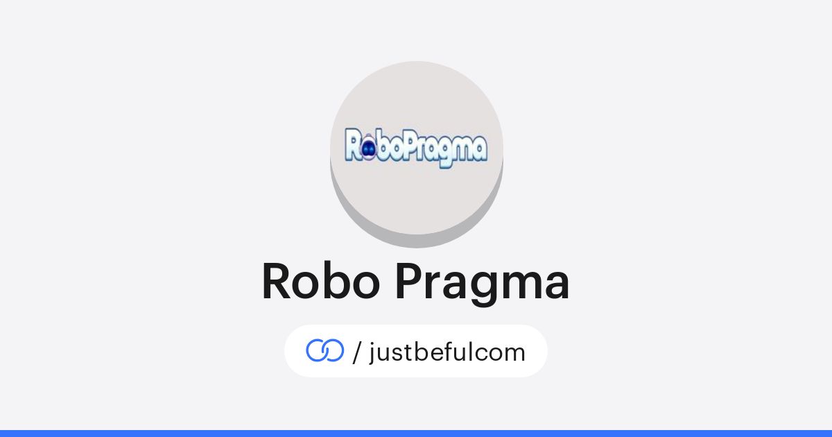 Robo Pragma (/justbefulcom) · solo.to