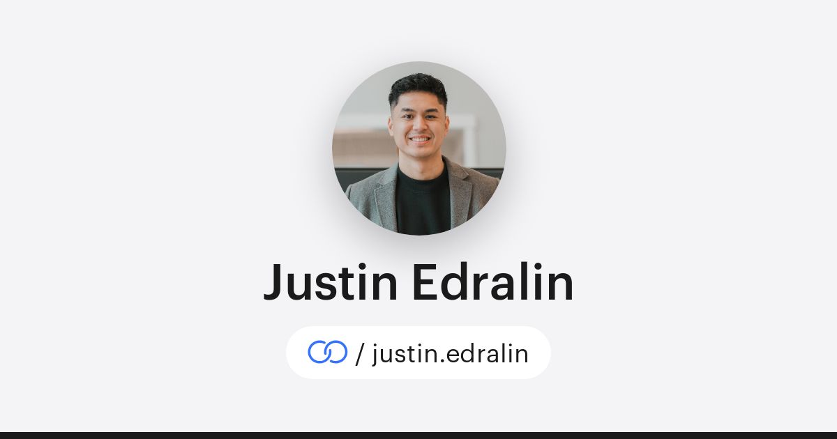 Justin Edralin (/justin.edralin) · solo.to