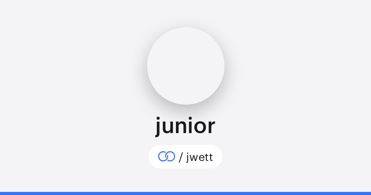 junior (/jwett) · solo.to