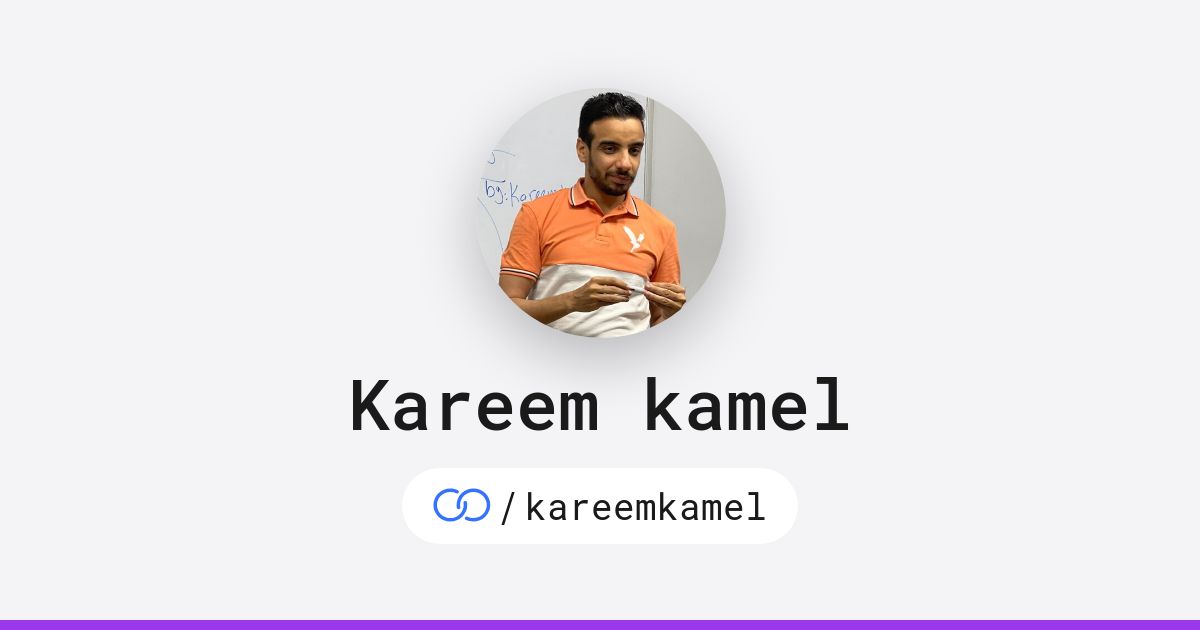 Kareem kamel (/kareemkamel) · solo.to