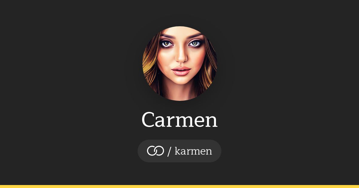 Carmen (/karmen) · solo.to