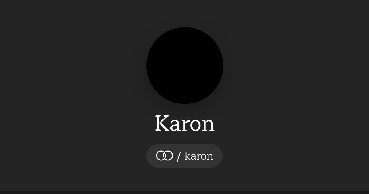 Karon · solo.to