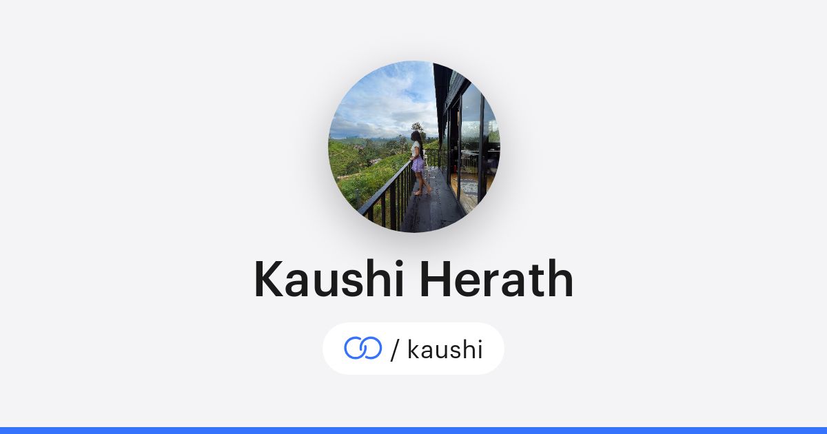 Kaushi Herath (/kaushi) · solo.to