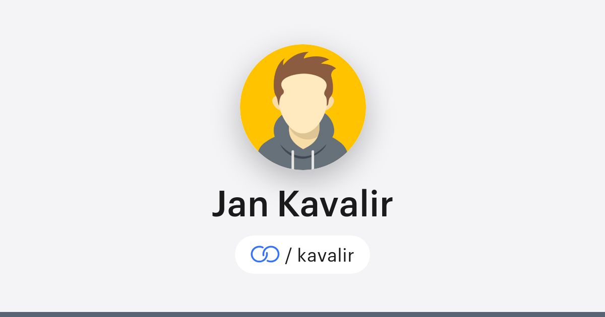 Jan Kavalir (/kavalir) · solo.to
