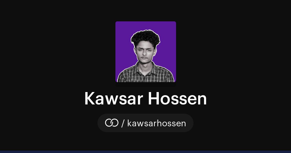 Kawsar Hossen (/kawsarhossen) · solo.to
