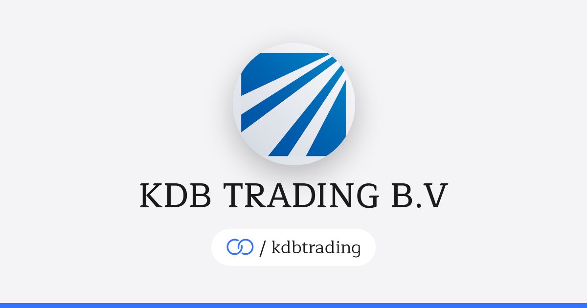 KDB TRADING B.V (/kdbtrading) · solo.to