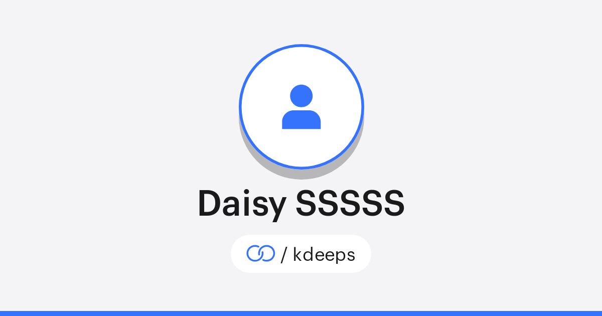 Daisy SSSSS (/kdeeps) · solo.to