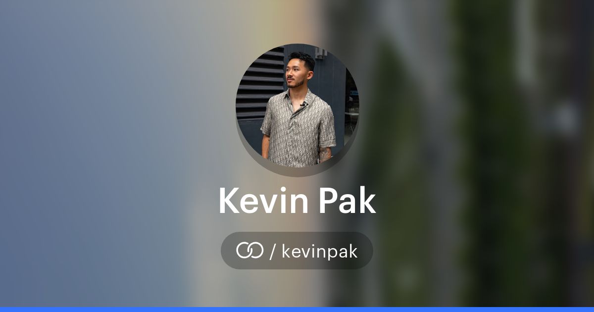 Kevin Pak (/kevinpak) · solo.to