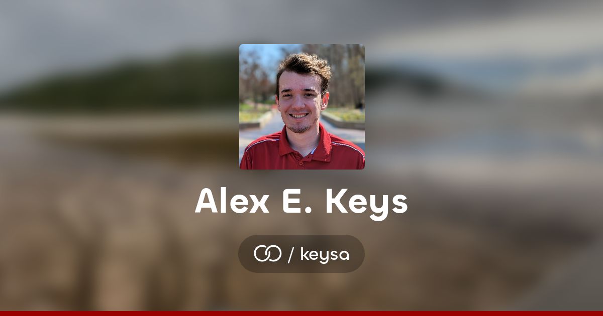 Alex E. Keys (/keysa) · solo.to