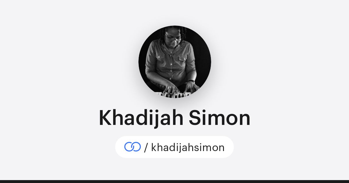 Khadijah Simon (/khadijahsimon) · solo.to