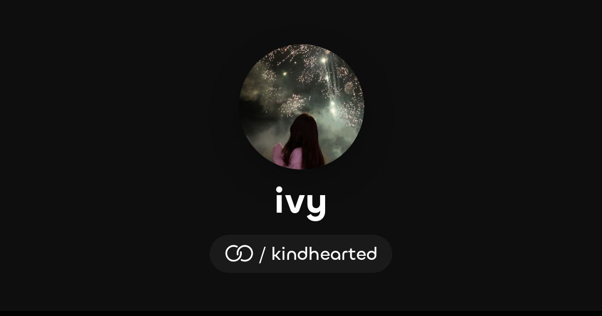 ivy (/kindhearted) · solo.to