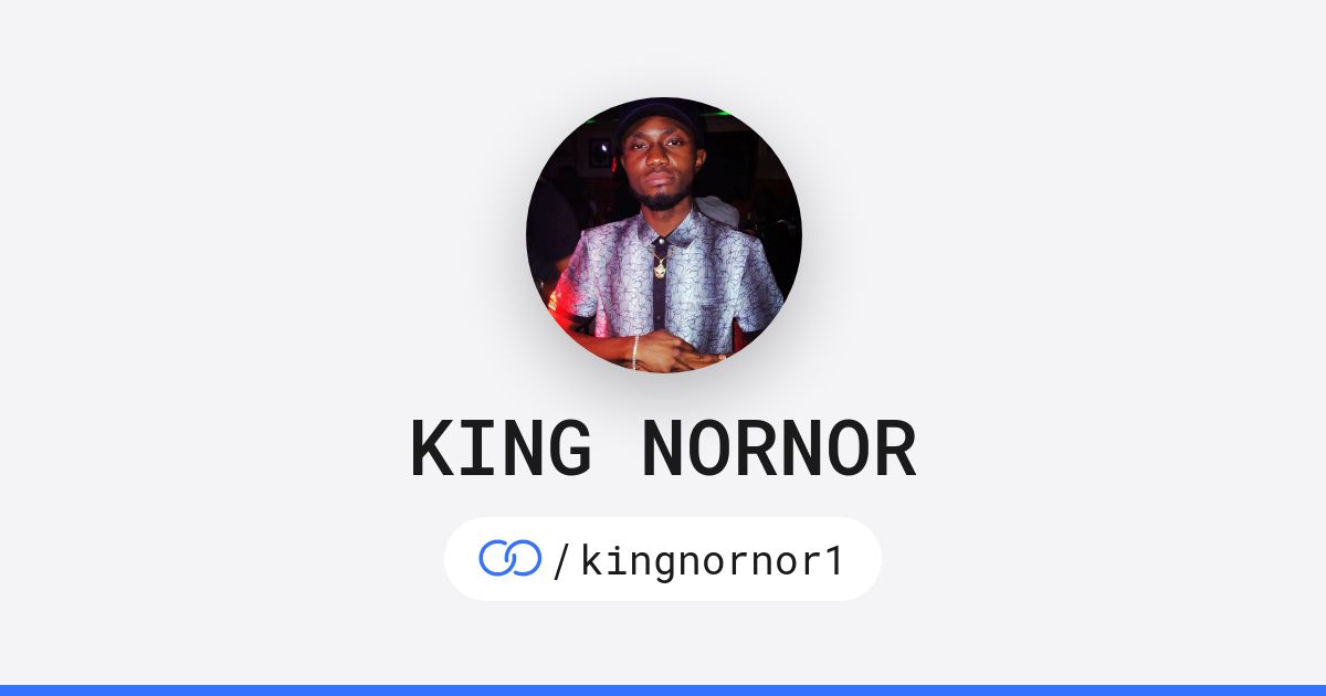 KING NORNOR (/kingnornor1) · solo.to