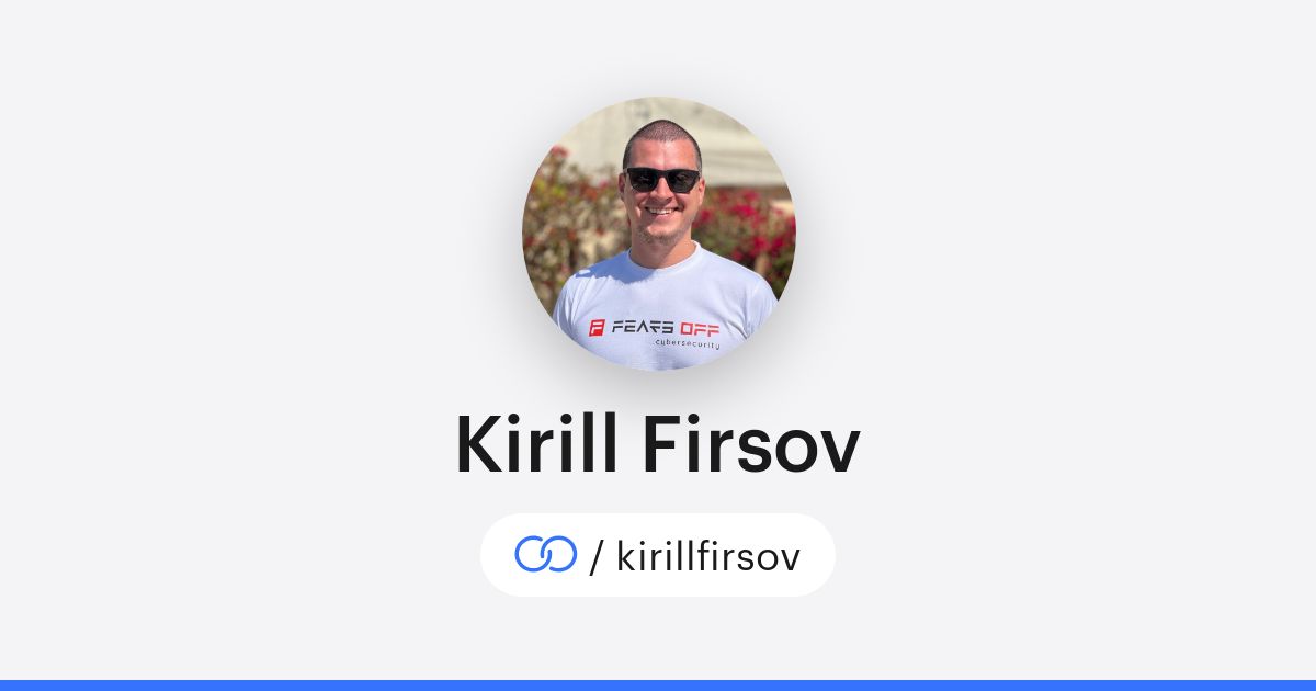Kirill Firsov (/kirillfirsov) · solo.to