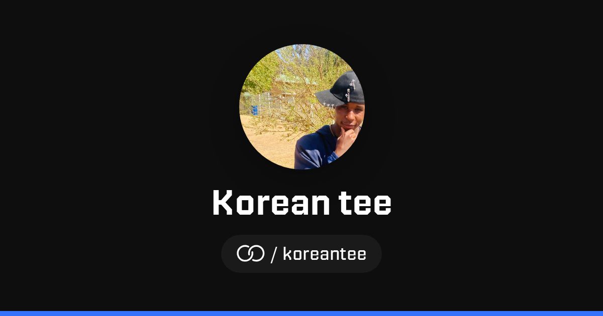 Korean tee (/koreantee) · solo.to