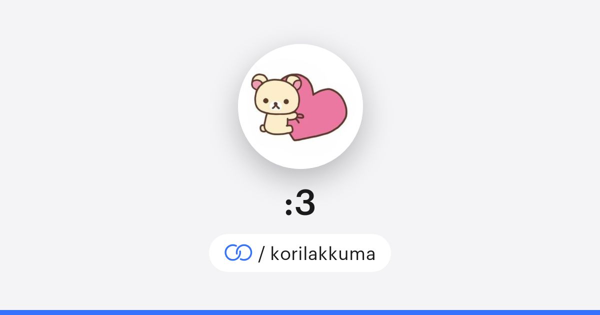 :3 (/korilakkuma) · solo.to