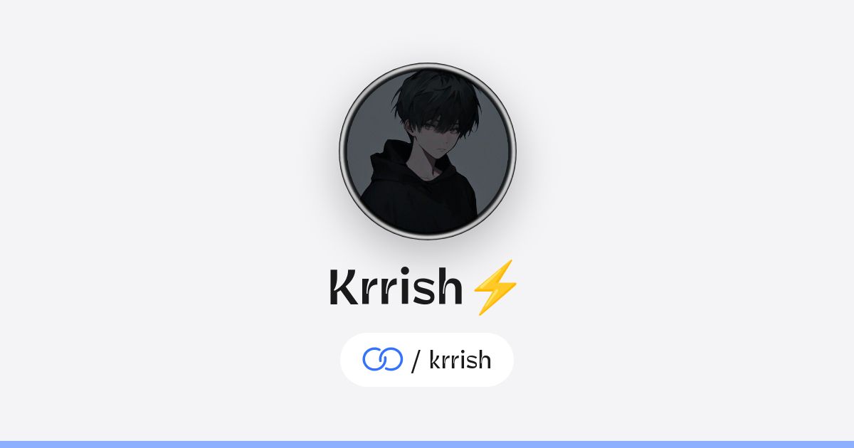 Krrish⚡ (/krrish) · solo.to