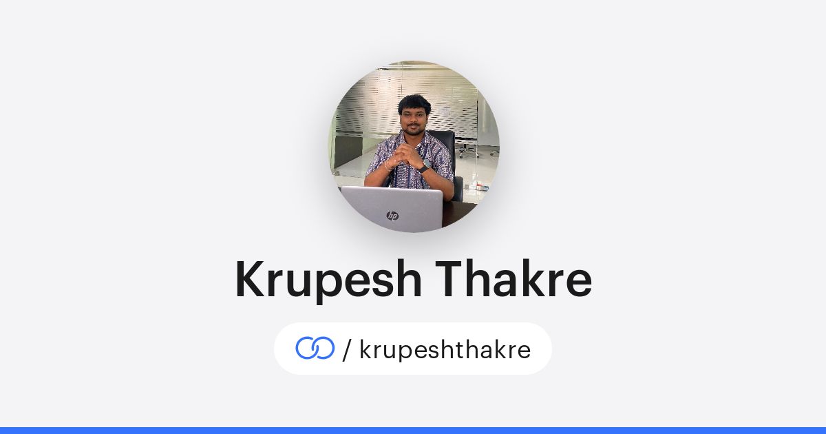 Krupesh Thakre (/krupeshthakre) · solo.to