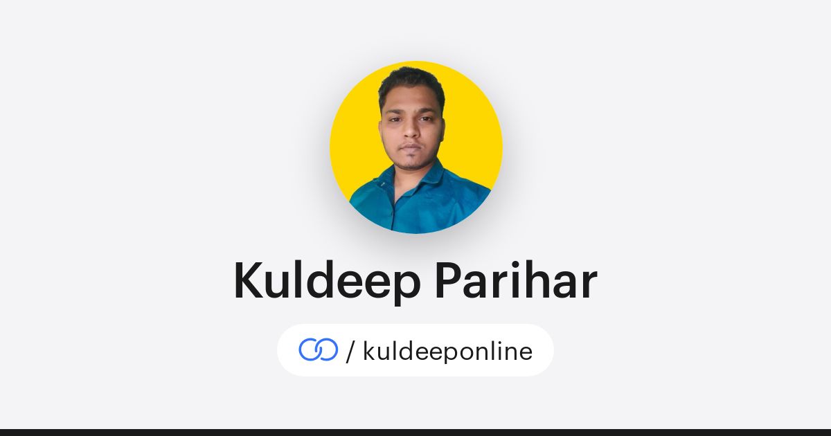 Kuldeep Parihar (/kuldeeponline) · solo.to