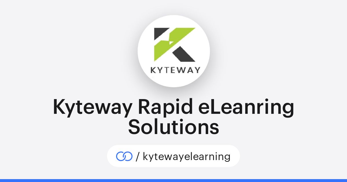 Kyteway Rapid eLeanring Solutions (/kytewayelearning) · solo.to