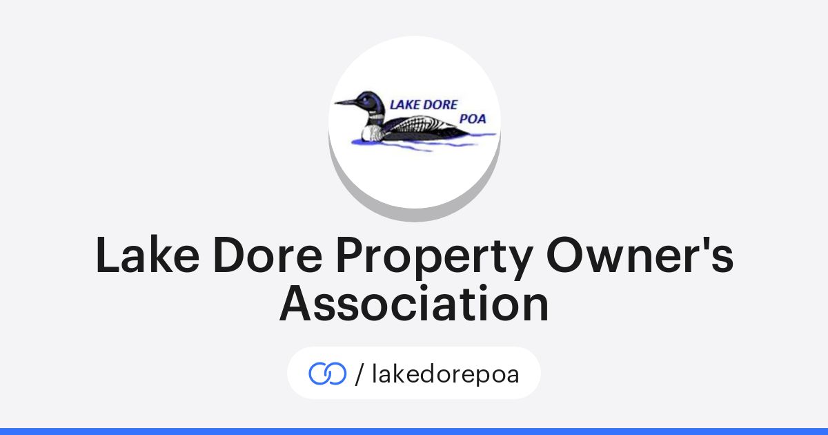 Lake Dore Property Owner's Association (/lakedorepoa) · solo.to