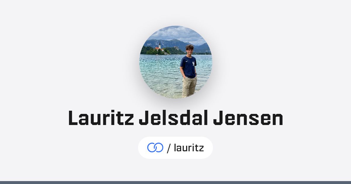 Lauritz Jelsdal Jensen (/lauritz) · solo.to