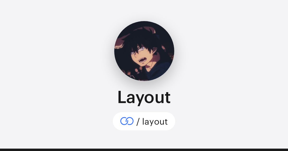 Layout · solo.to