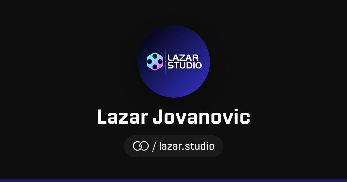 Lazar Jovanovic (/lazar.studio) · solo.to