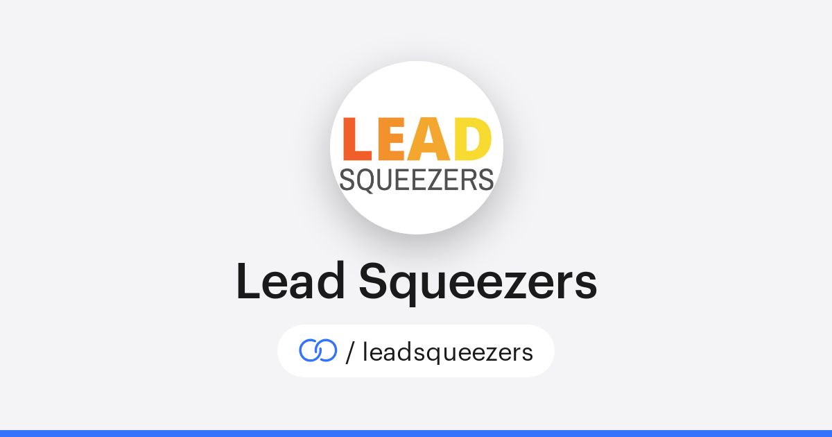Lead Squeezers (/leadsqueezers) · solo.to