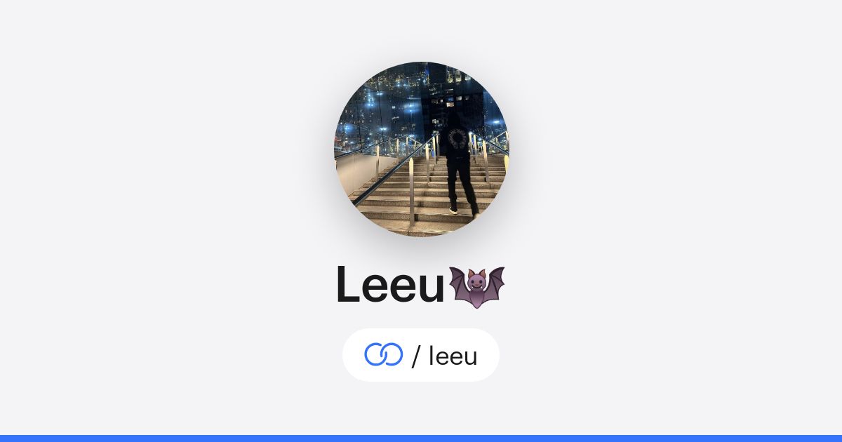 Leeu🦇 (/leeu) · solo.to