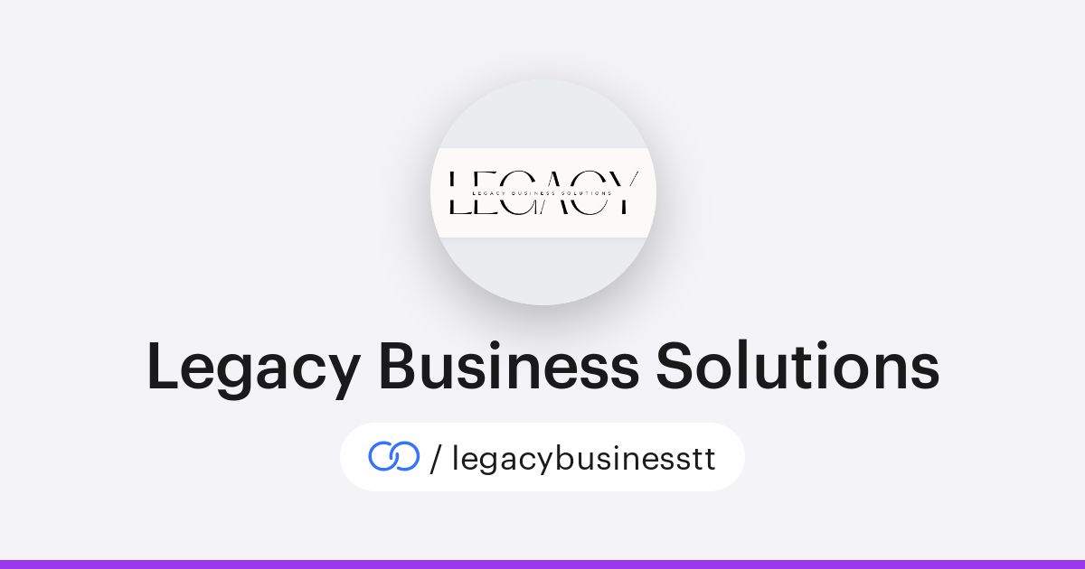 Legacy Business Solutions (/legacybusinesstt) · solo.to