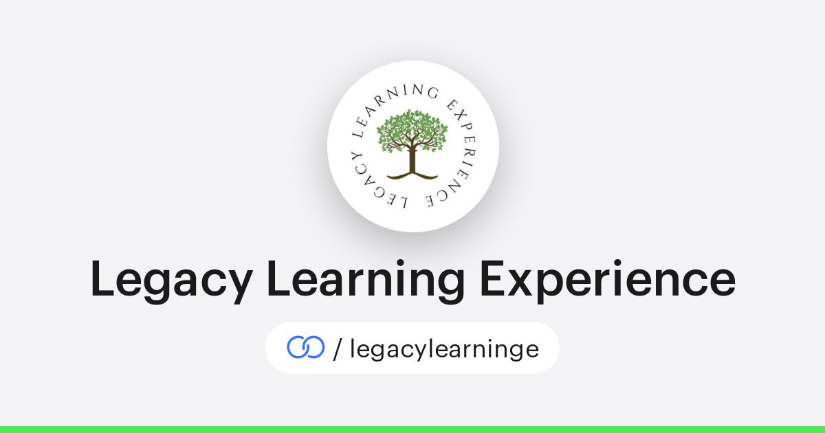 Legacy Learning Experience (/legacylearninge) · solo.to