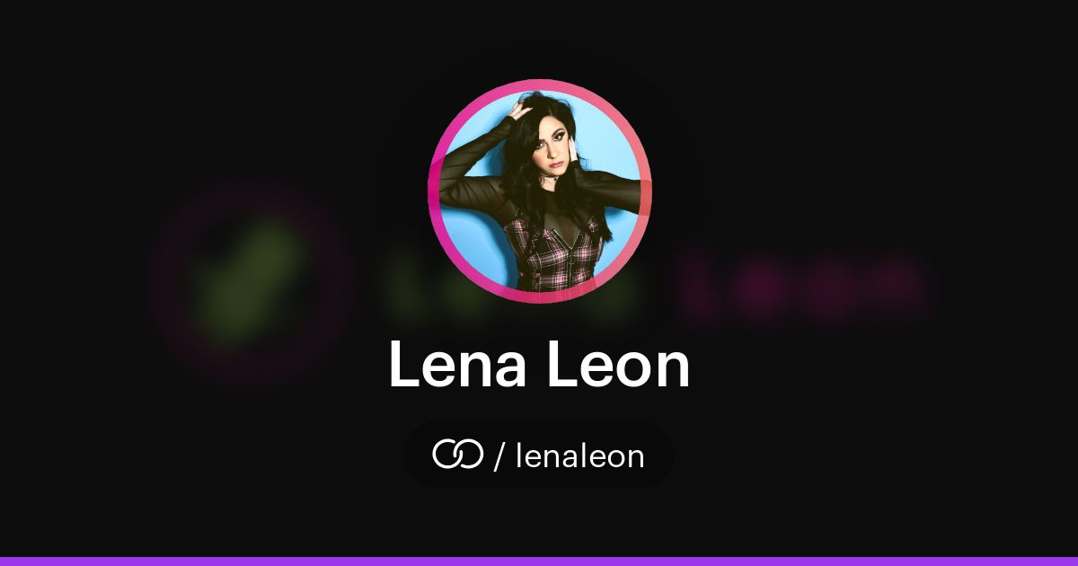 Lena Leon (/lenaleon) · solo.to