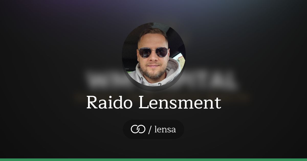 Raido Lensment (/lensa) · solo.to