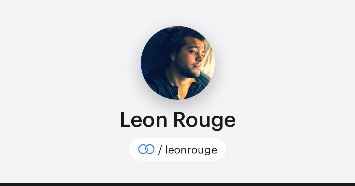 Leon Rouge (/leonrouge) · solo.to