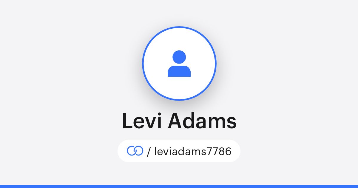 Levi Adams (/leviadams7786) · solo.to