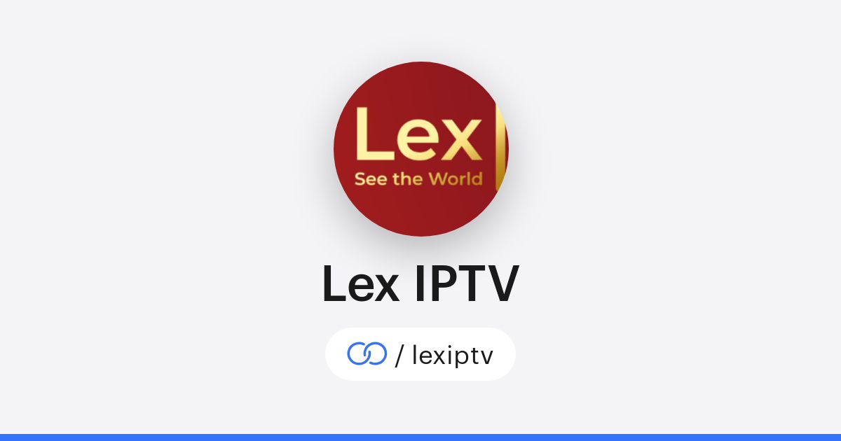 Lex IPTV (/lexiptv) · solo.to