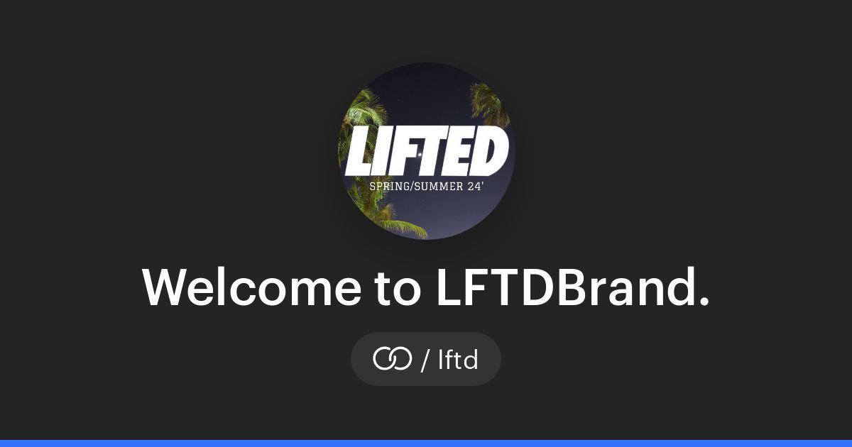 Welcome to LFTDBrand. (/lftd) · solo.to