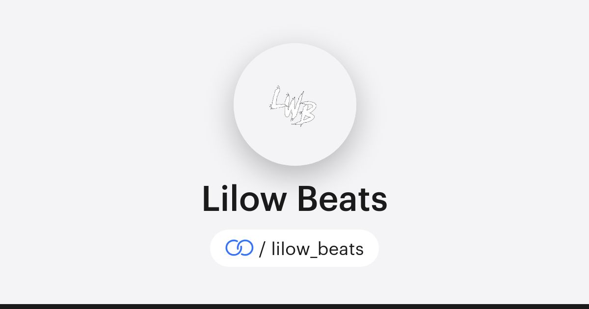 Lilow Beats (/lilow_beats) · solo.to