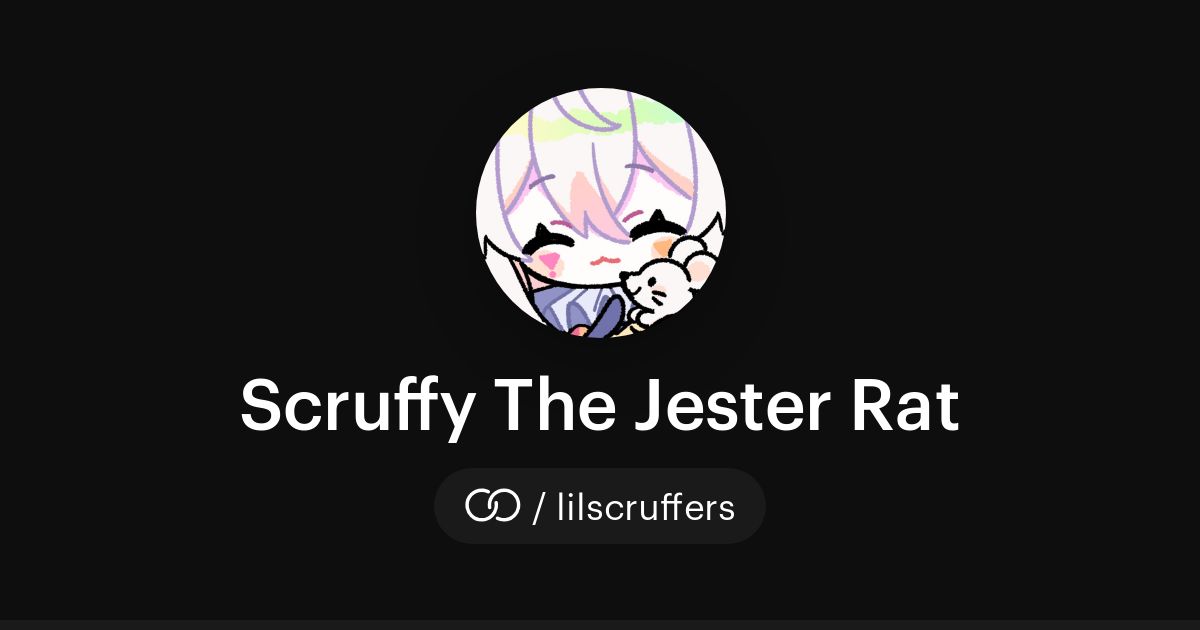 Scruffy The Jester Rat (/lilscruffers) · solo.to