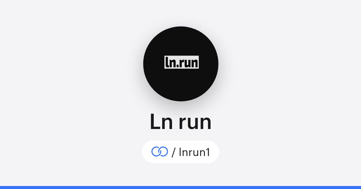Ln run (/lnrun1) · solo.to